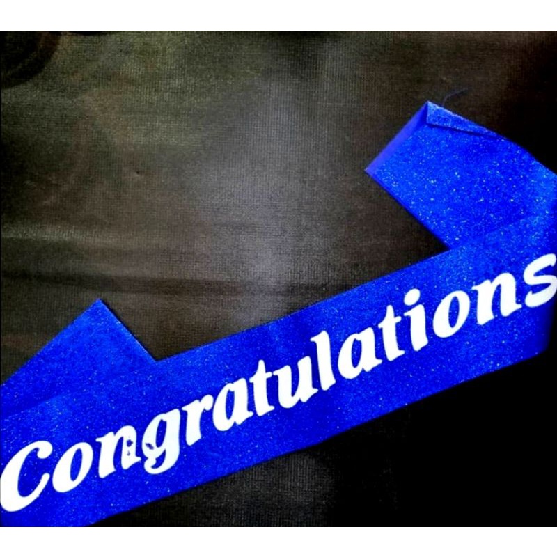 Congratulation Sash Graduation Party Accessory Decoration Party Favors ...