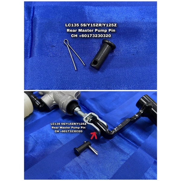 LC135 Rear Disc Brake Modify Pedal Bracket Master Pump Swing Arm Hose ...