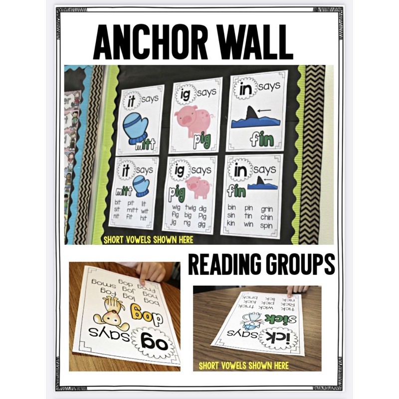 Printable Phonics CVC Poster 6 Set 400+ Sheets | Shopee Malaysia