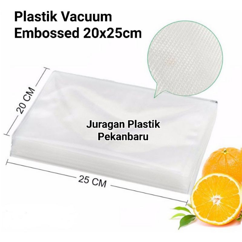 Vacuum Embossed Plastic 20x25 cm / Vacuum Emboss Sealer Frozen Food ...