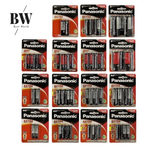 Panasonic Heavy Duty/ Extra Heavy Duty (AA/AAA/9V/C/D) | Shopee Malaysia