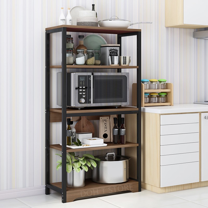 Kitchen Cabinet Modern Wood Home Kitchen Storage Shelf Display ...