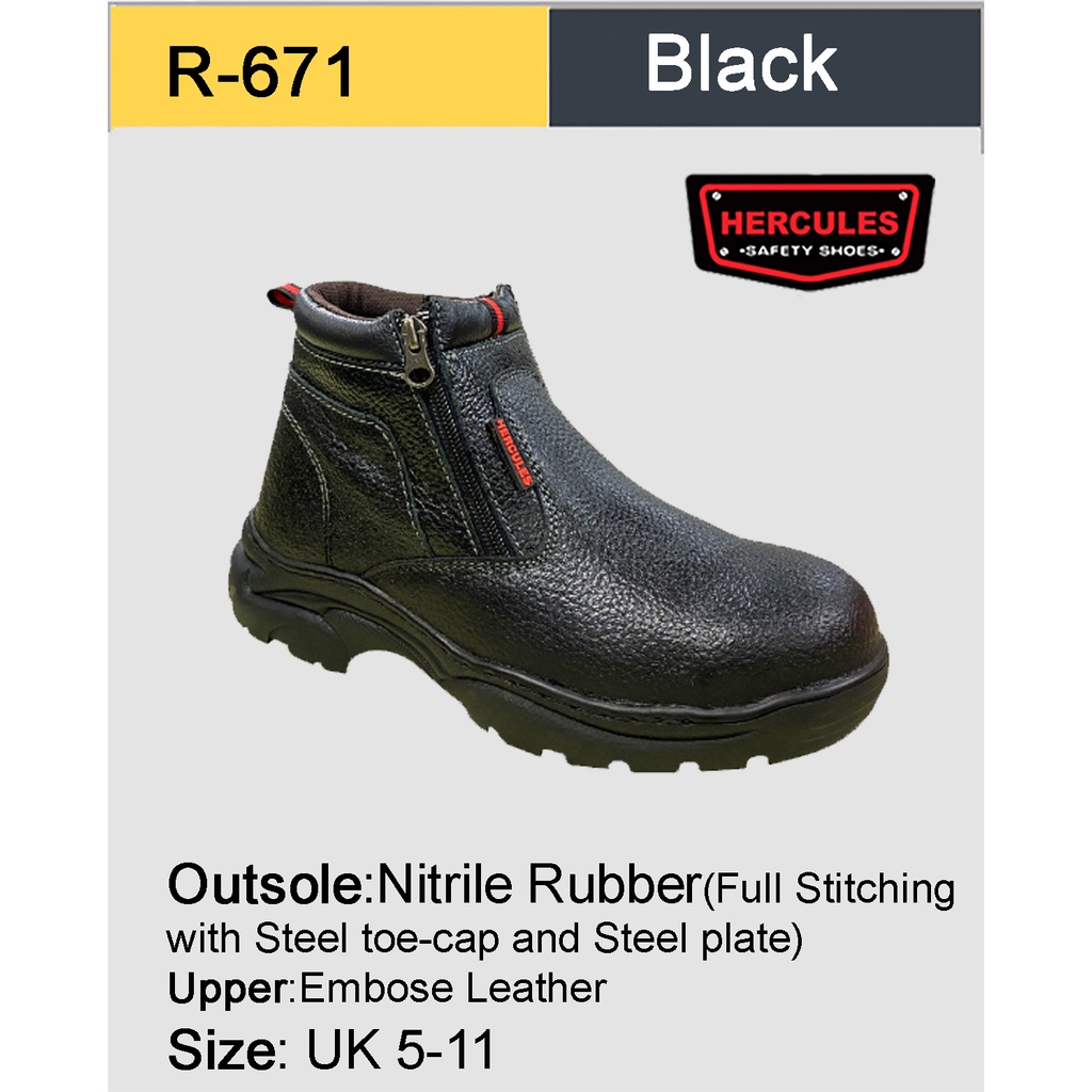 Hercules Safety Shoes Half Cut Half Cut R671 | Shopee Malaysia