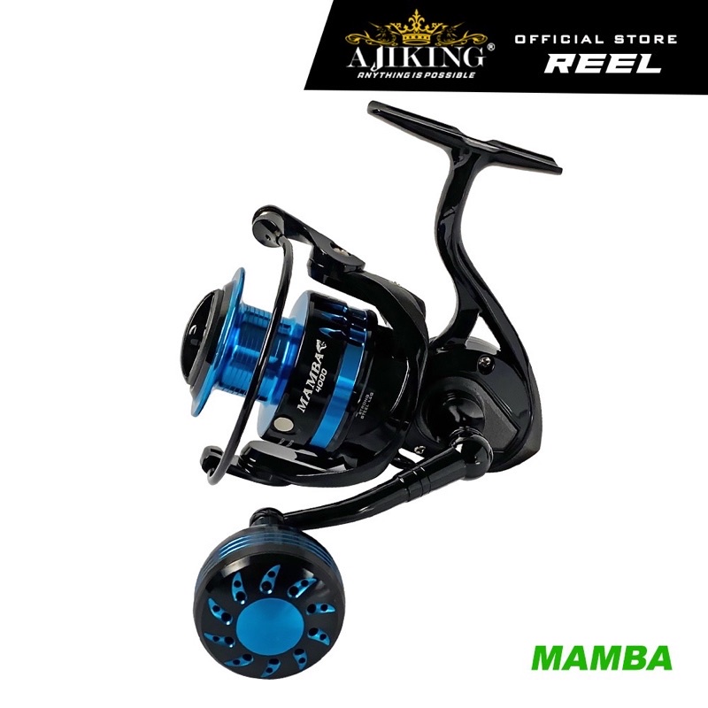 Ajiking Mamba Spinning Fishing Reel Saltwater Freshwater Max Drag (8kg ...