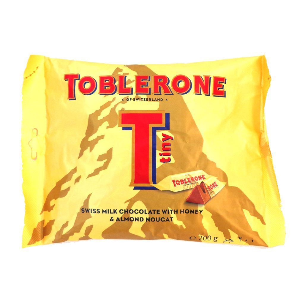 TOBLERONE Tiny Swiss Milk Chocolate Bar Bites with Honey and Almond ...