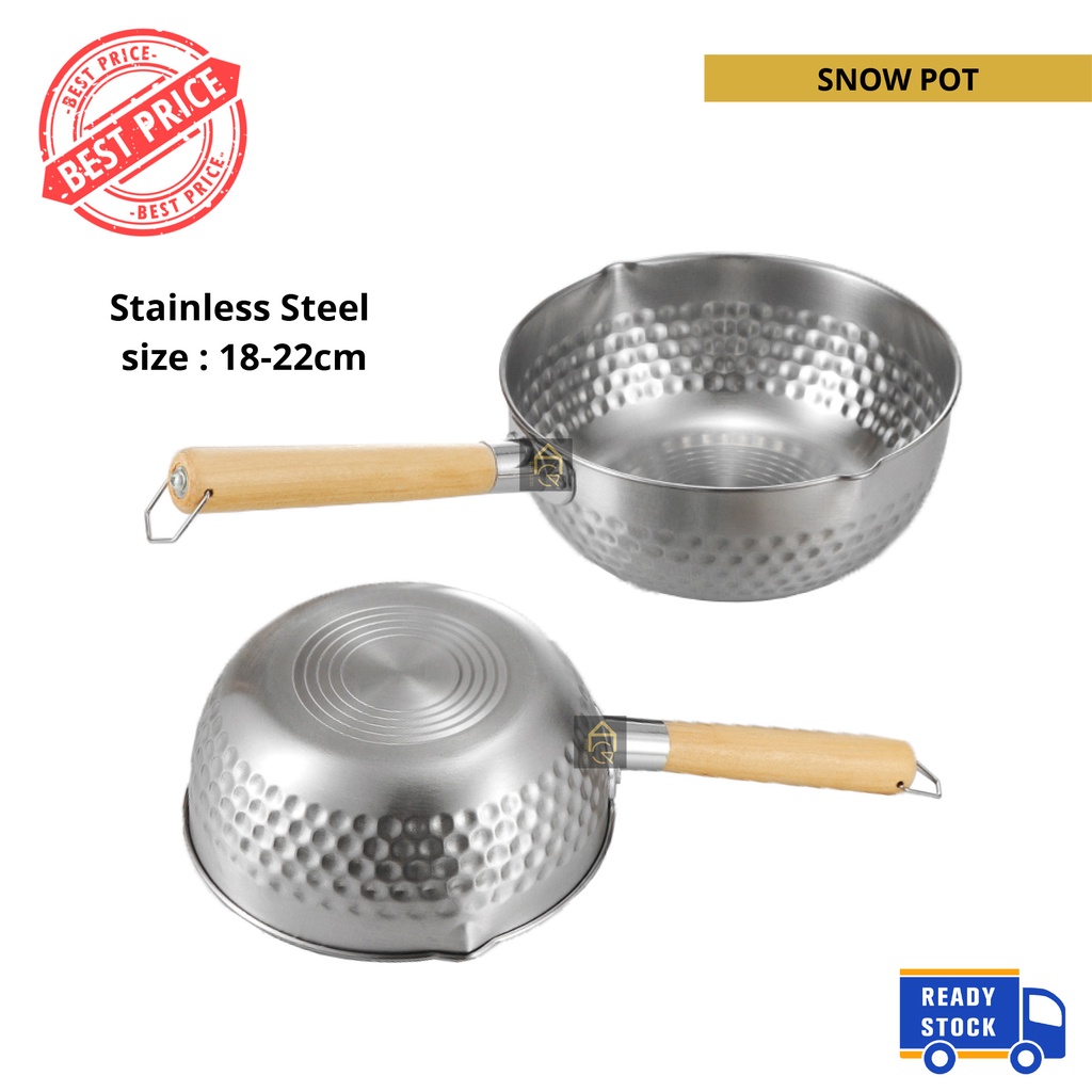GDH Japanese Yukihira Snow Pan Thick Aluminium Sauce Pan Non Stick ...