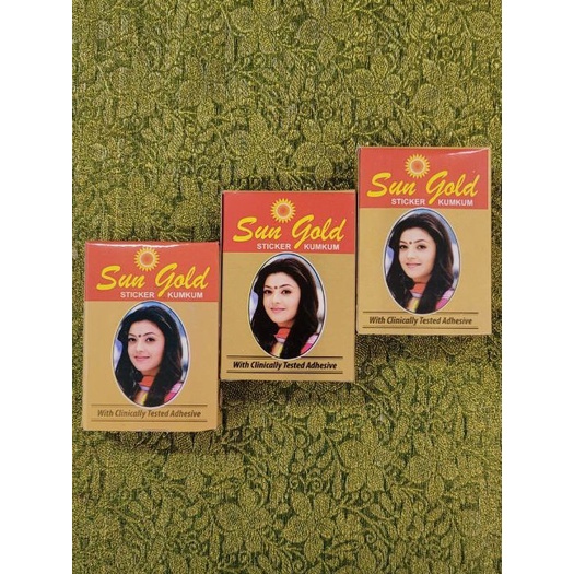 Sun Gold Box Bindi/ Pottu Sticker Kum Kum - Maroon | Shopee Malaysia