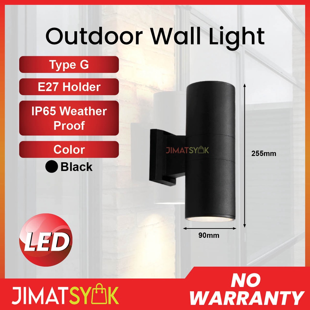 LED Outdoor Wall Light Weatherproof Wall Lamp Up and Down Lampu Dinding ...