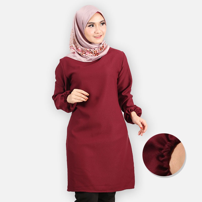 [Li-yana] Riyana Curvy Basic Long Blouse (2XL - 5XL) | Shopee Malaysia