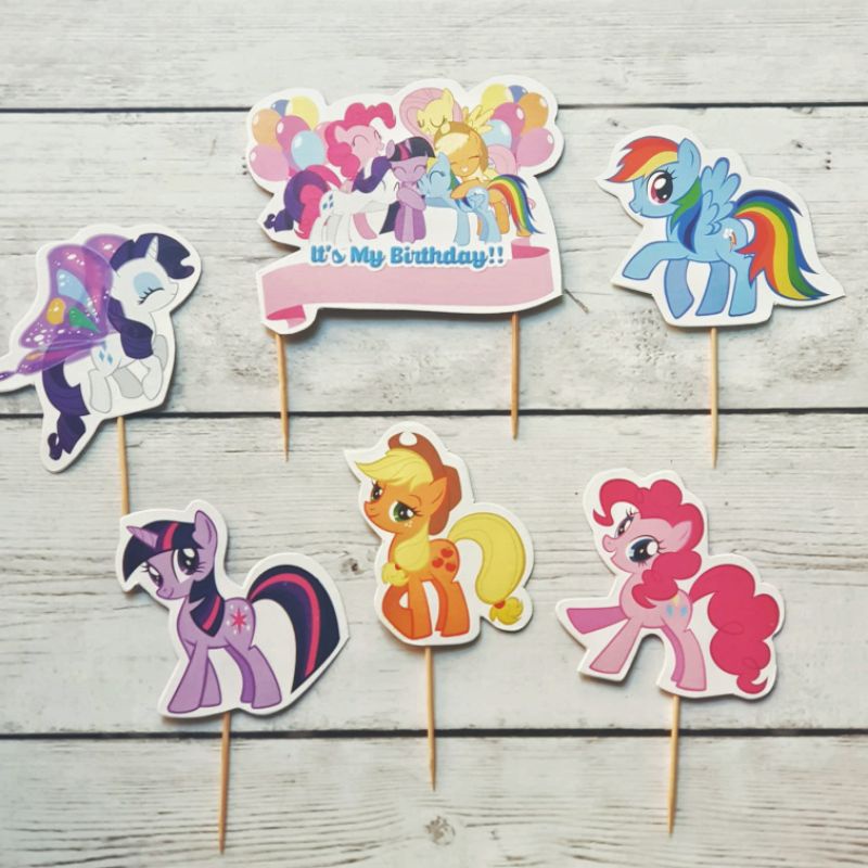 [READY] Little PONY CAKE TOPPER | Duplex | Little PONY | Cake TOPPER ...
