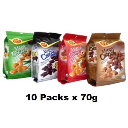 10 Packs Win2 Magic Crunch Corn Snack with Chocolate / Pandan ...
