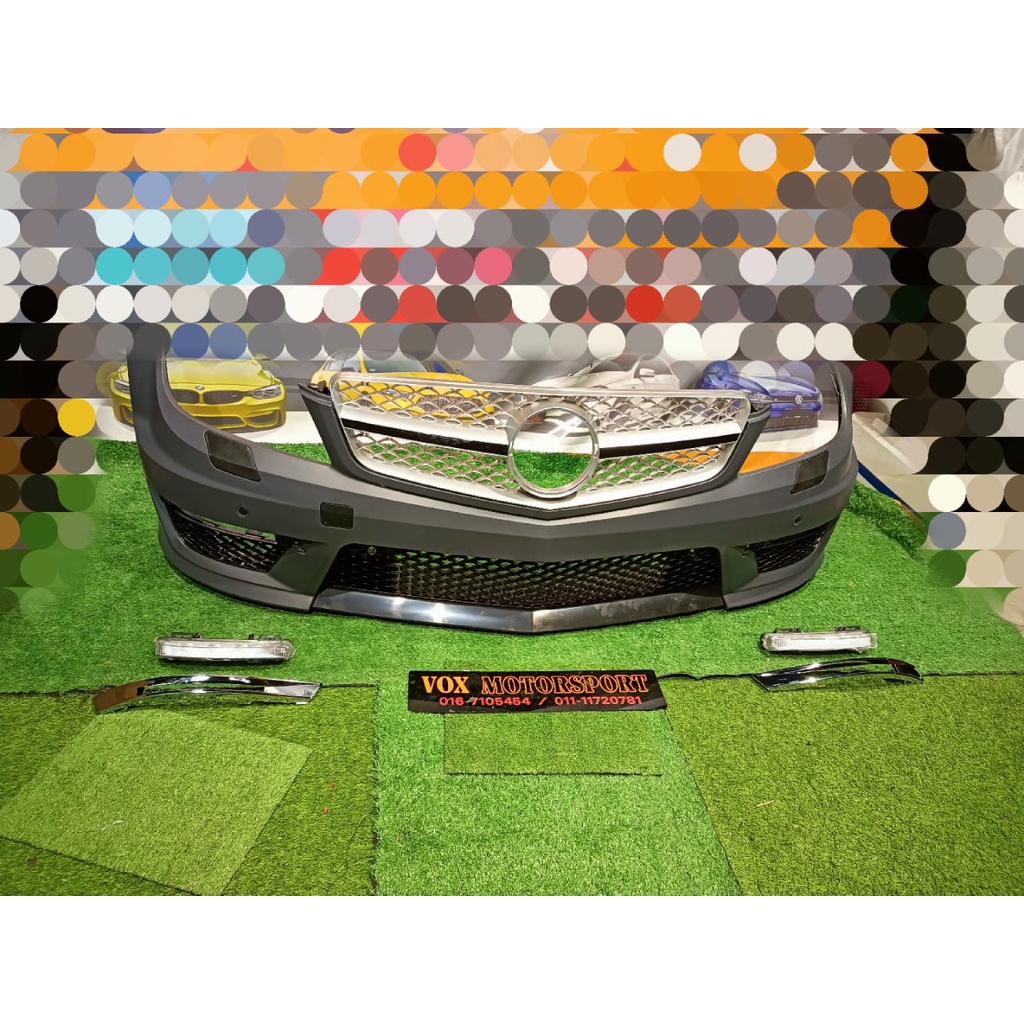 w204 bodykit amg c63 bumper fit for mercedes benz w204 c63 replace ...