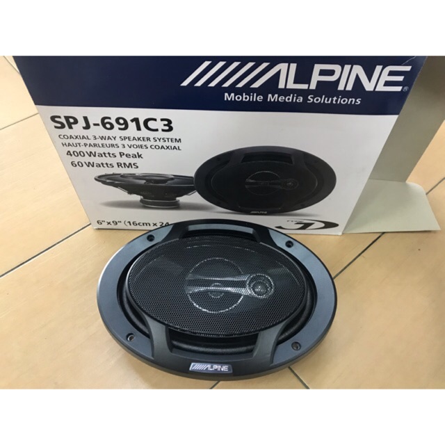 ALPINE SPJ-691C3 6X9 (16CMX24CM) 3 WAY COAXIAL SPEAKER | Shopee Malaysia