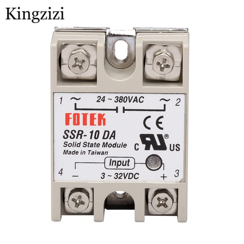 Solid State Relay SSR-10DA 25DA 40DA 50DA 60DA 100DA Radiator 3-32V/DC TO 24-380V/AC SSR 40DA ...