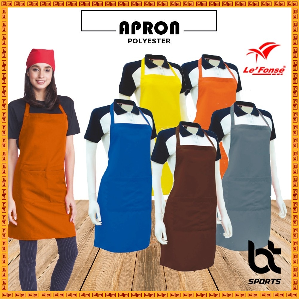 BTSports [APRON DAPUR FULLBODY] 100% Polyester Apron with Front Pocket ...