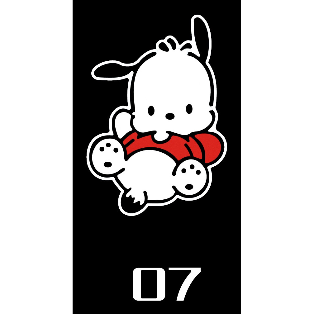 Lovely Pochacco Cute Cartoon Dog Reflective Car Stickers Fuel Tank Car ...