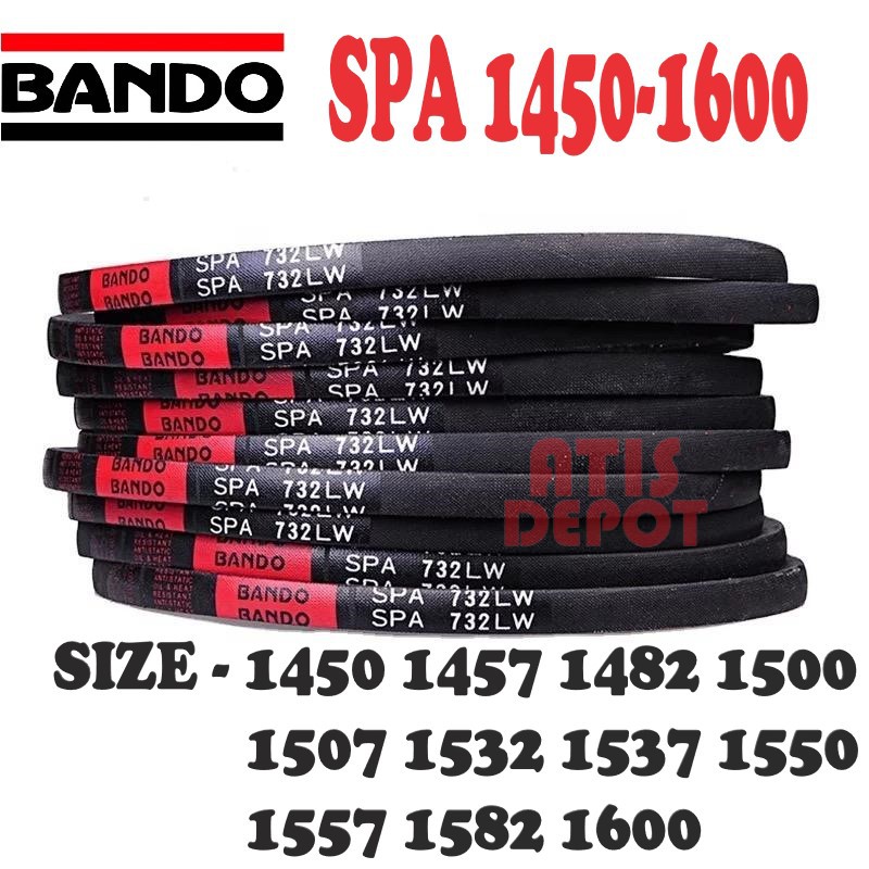 BANDO LW SPA1450 SPA1457 SPA1482 SPA1500 SPA1507 SPA1532 SPA1537 SPA1550 SPA1557 SPA1582 SPA1600 ...