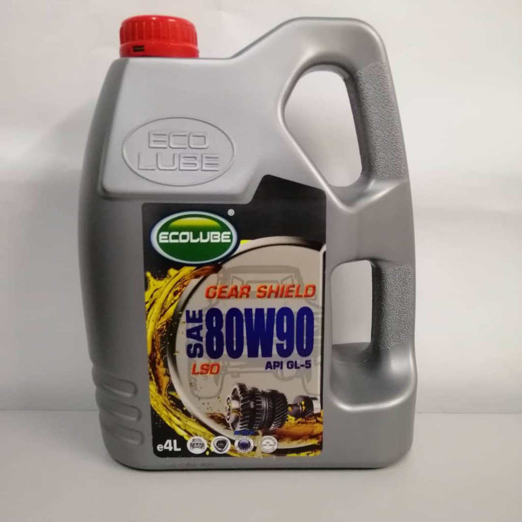 ECOLUBE GEAR SHIELD SAE 80W90 LSD GL5, 4L | Shopee Malaysia