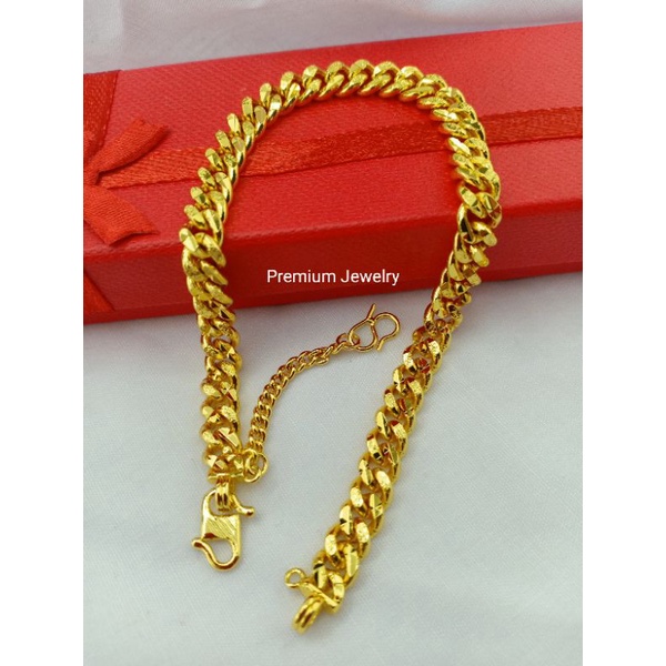 Emas Sadur 24k Gelang Tangan Dewasa 💥 Persis Ori Harga Borong | Shopee ...