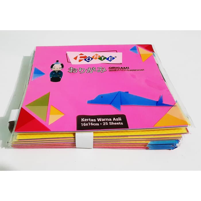 Origami Forte 2-sided/colored Folding Paper Uk.16x16CM (25Lbr) | Shopee ...