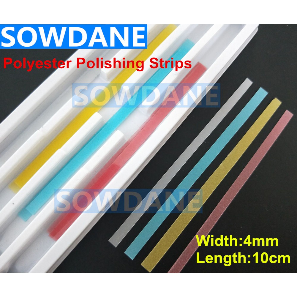 40PCS Dental Polyester Polishing Stick Strip Single polishing side ...