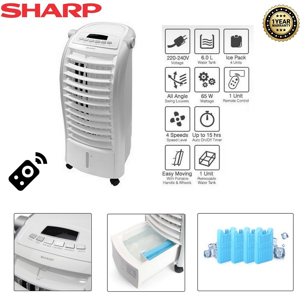 Sharp Electric Air Cooler - 6 Liter (PJA36TVW) | Shopee Malaysia
