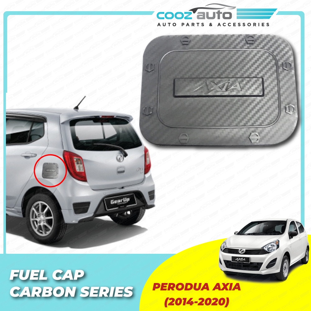 Perodua Axia 2014 - 2022 Fuel Tank Cover Protector Fuel Cap Trim Carbon ...