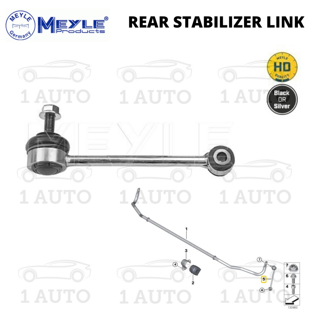 MEYLE GERMANY REAR BELAKANG STABILIZER LINK 1pcs BMW E90 E92 E93 318i ...