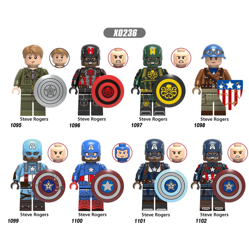 Captain America Mini Figure Toys minitoy mavel Super Hero x0236 ...