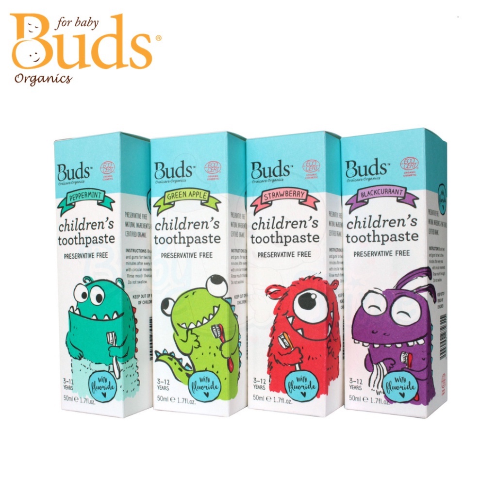 Buds Children Toothpaste with FLUORIDE (3-12 Years Old) | Shopee Malaysia