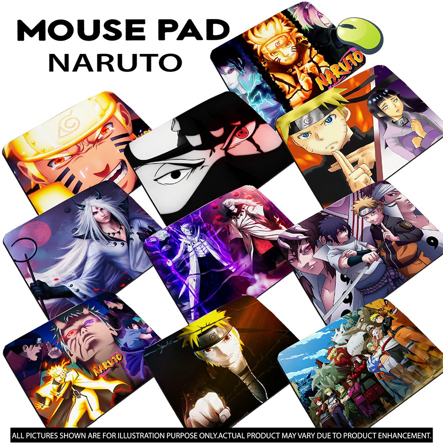 Anime Mouse Pad Anti-Slip 22cmx18cm Naruto Demon Slayer Mousepad ...