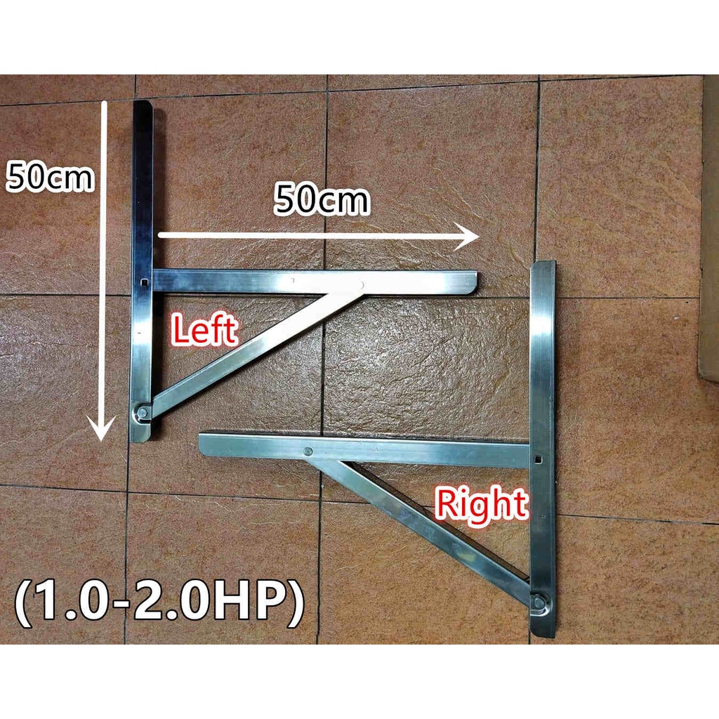 2PCS 2hp 5HP STAINLESS STEEL AIR CONDITIONER L FOLDING LEGS OUTDOOR ...