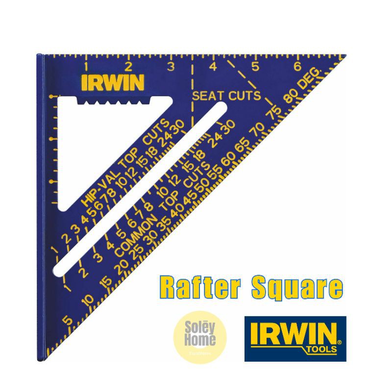 IRWIN 7" Inch Rafter Square | Speed Square with Guide Book | Shopee ...