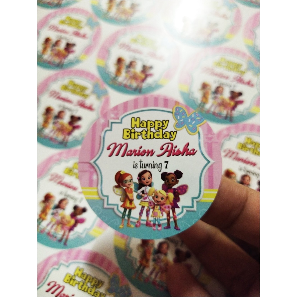 Sticker Bulat Round Sticker 50mm Sticker Doogift Custom Made Design ...