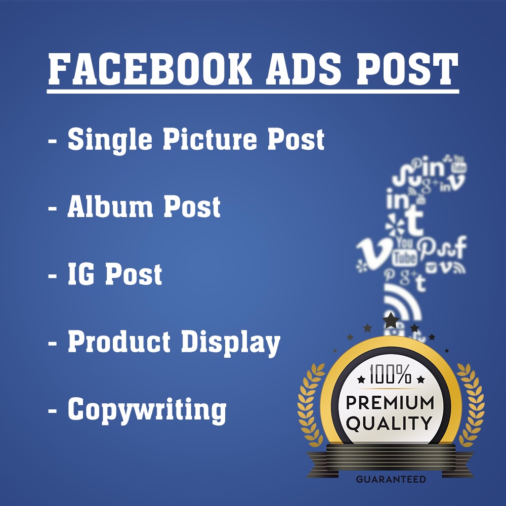 Facebook Ads Post Design / Cheaper CPR / Copywriting / Product Display ...