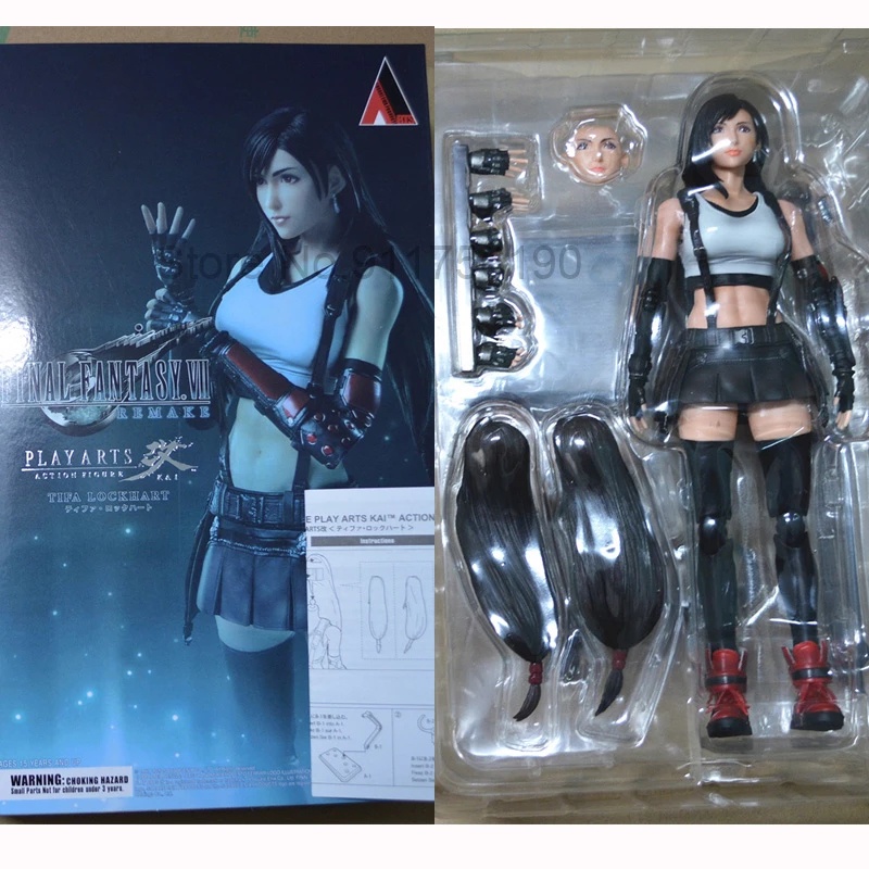 Game Final Fantasy VII Remake Tifa Lockhart Play Arts FF7 PVC Action ...