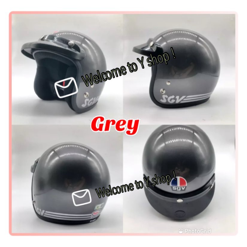 100% ORIGINAL-SGV 99 Metallic Colour Series Helmet (with cap) | Shopee ...