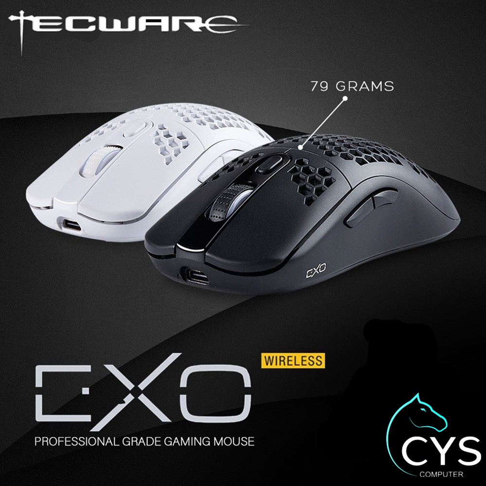 Tecware Exo Rgb Wireless Gaming Mouse Black White Shopee Malaysia