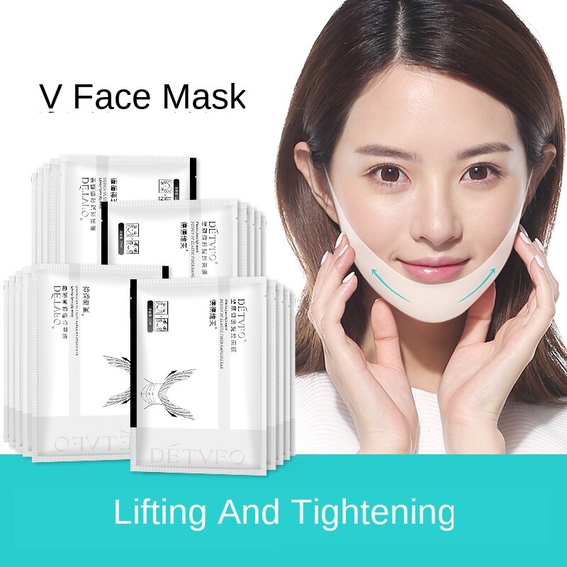 1pcs Face Mask Thin Facial Lifting Firm Hydrating Skin Rejuvenation V ...