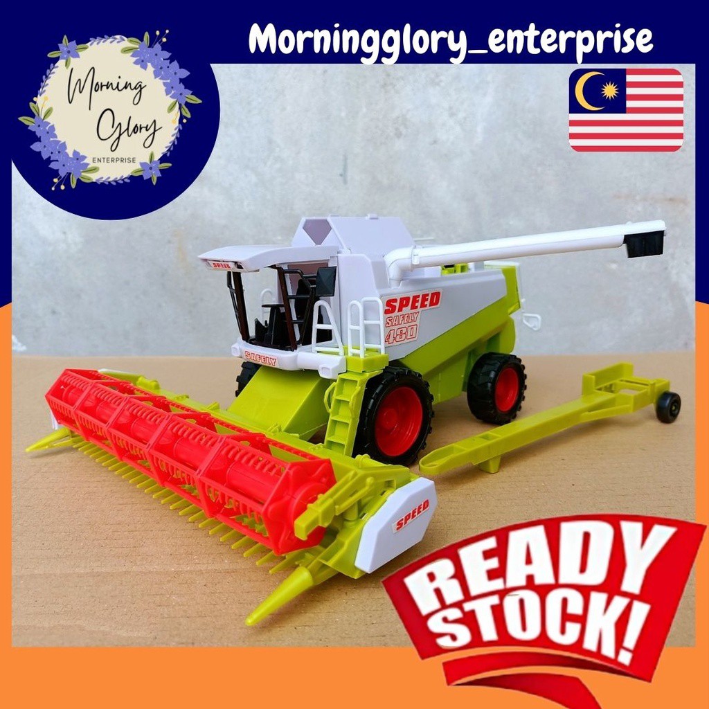 Toy Vehicles Mainan Mesin Padi Farm Tractor Toy (ready stock) | Shopee ...