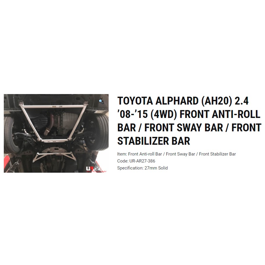 TOYOTA ALPHARD (AH20) 2.4 '08-'15 (4WD)FRONT STRUT REAR LOWER SIDE REAR ...