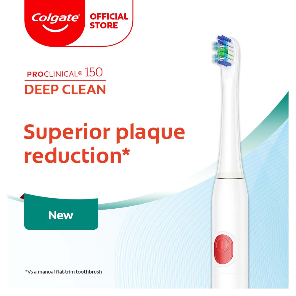Colgate Proclinical B150 Deep Clean Battery Powered Soft Toothbrush ...