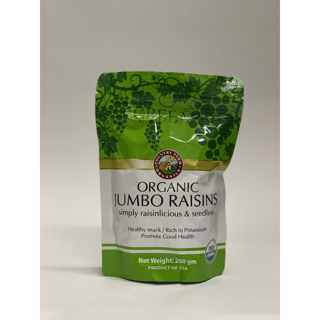 Country Farm Organic Raisins (Twin Pack, Red Jumbo, Red Seedless, Green ...