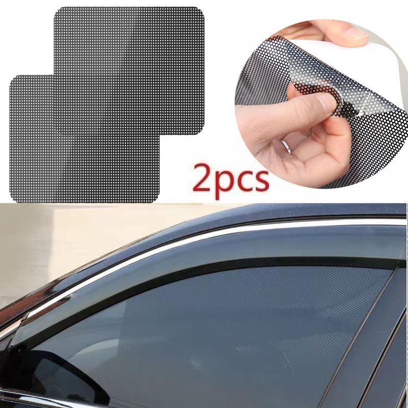 2pcs Universal PVC Car Window Sunshades Electrostatic Sticker Sunroof ...