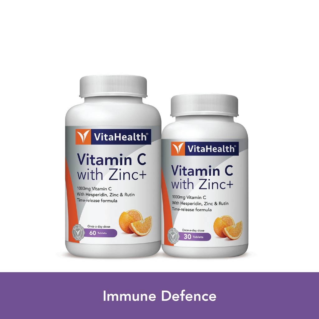VitaHealth Vitamin C with Zinc+ Tablets (60's+30's/set) | Shopee Malaysia