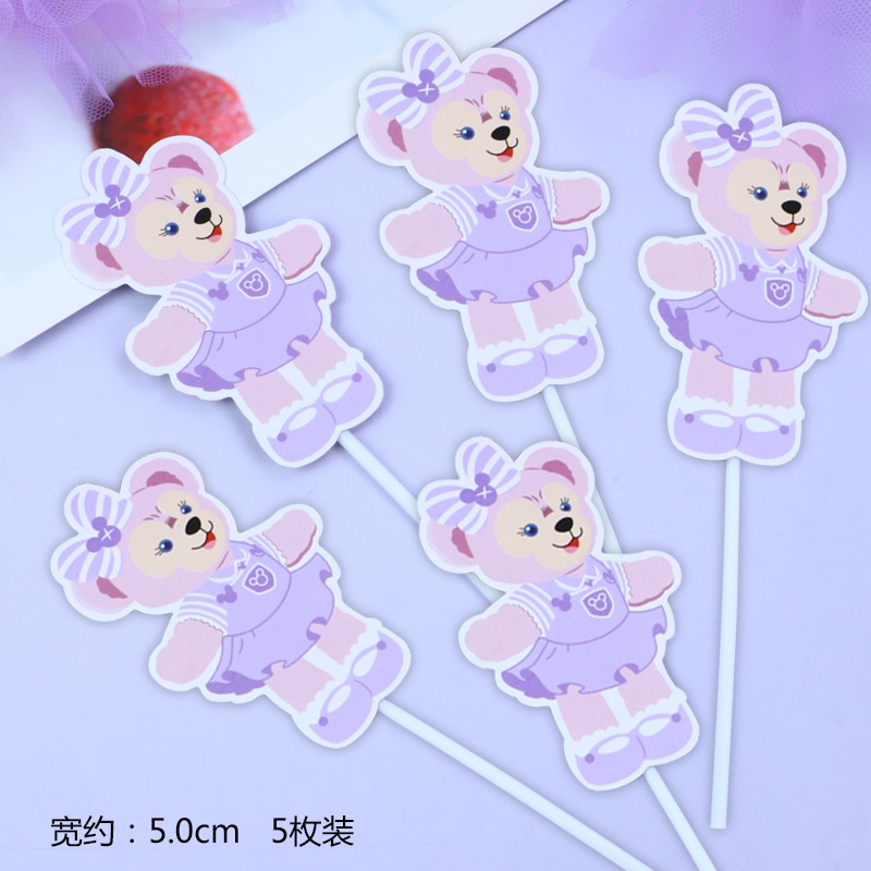 Disney Stella Lou Rabbit Doll Toys Duffy Bear Birthday Cake Decoration