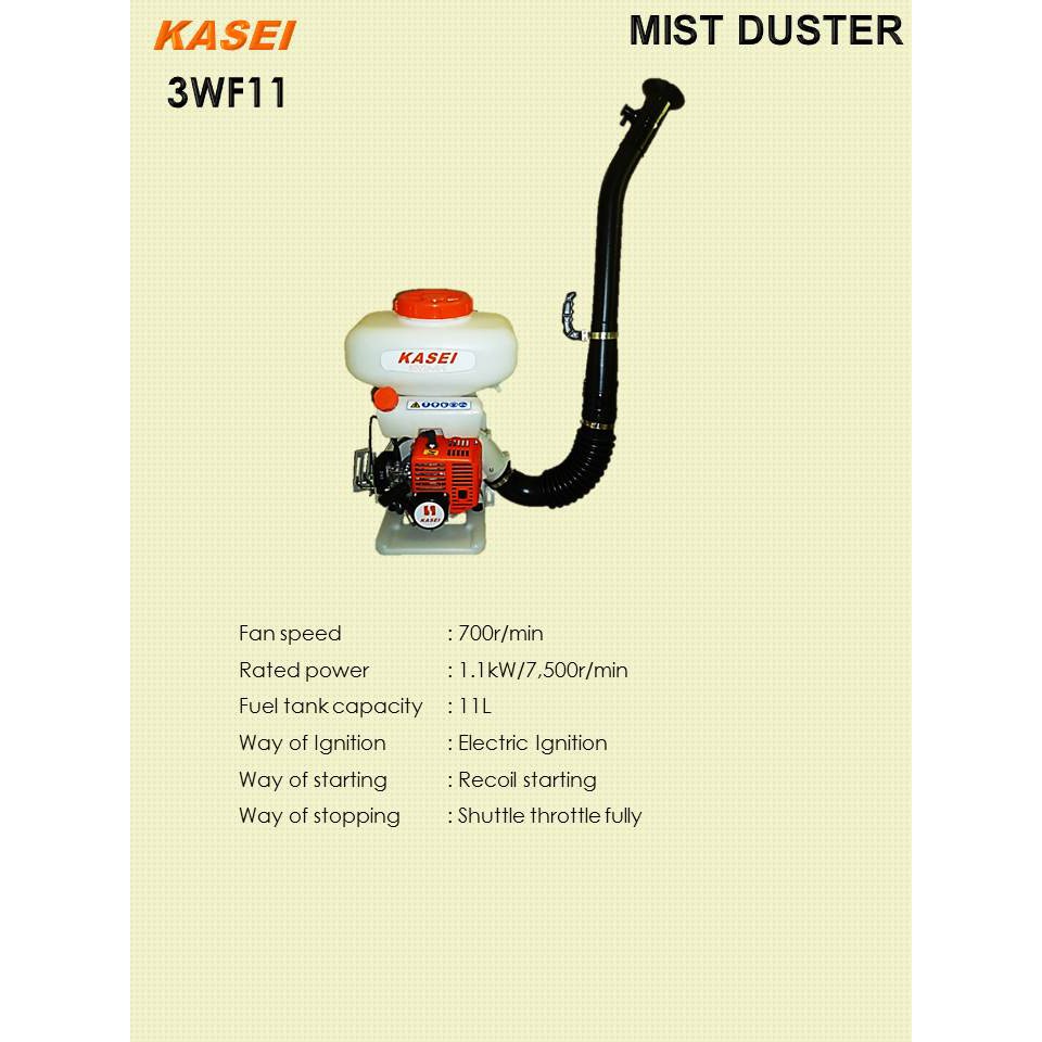 Kasei 3WF-3A Knapsack Mist Duster /Pump Racun 11Liter | Shopee Malaysia