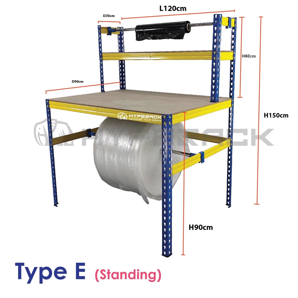 🐘[FREE SHIPPING] HYPERACK™️ Heavy Duty Packaging Table Online Seller ...