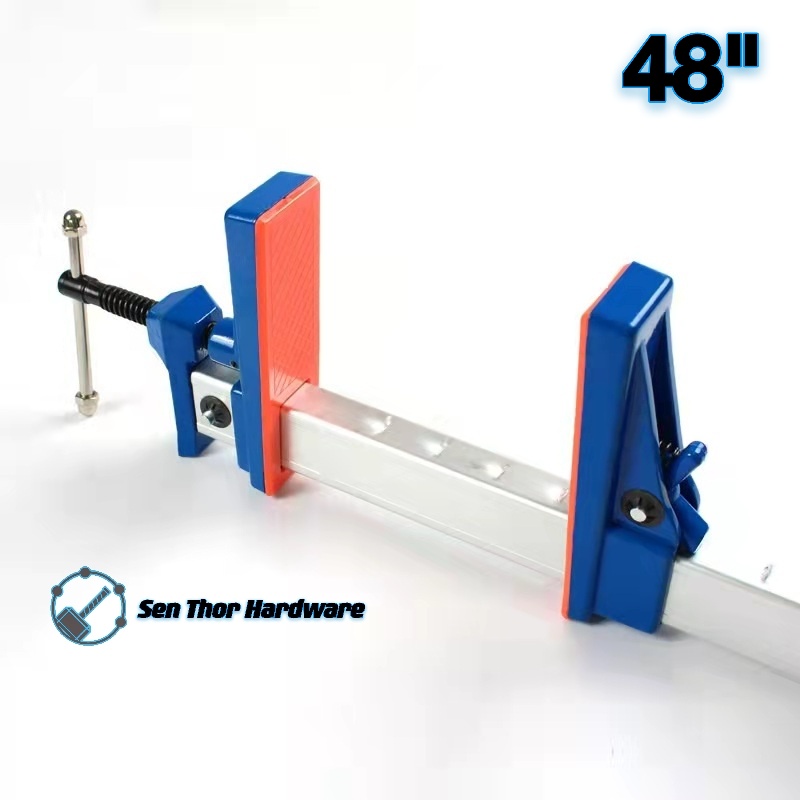 Aluminum Clamp Woodworking Quick Slide Long F Clamps 长形铝合金F拼板固定夹 ...