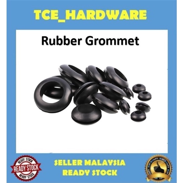 Double Sided Rubber Grommet Gasket Wire Cable Seal Ring Waterproof Snap ...